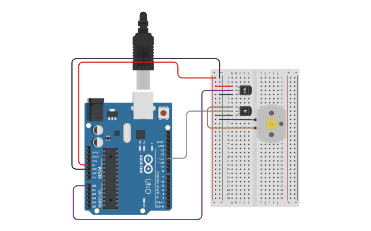Circuit design C++ Project - Tinkercad
