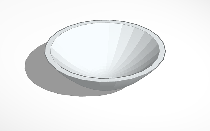 3D design Bowl - Tinkercad