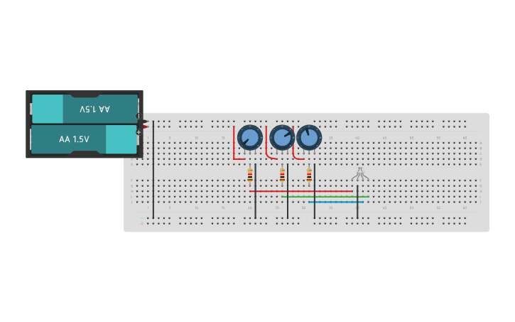 Circuit design LED RGB con infinitos colores CANTARERO GARCIA - Tinkercad Circuit design LED RGB con infinitos colores CANTARERO GARCIA - Tinkercad