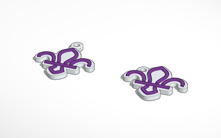 3D design Scouts Logo - Tinkercad
