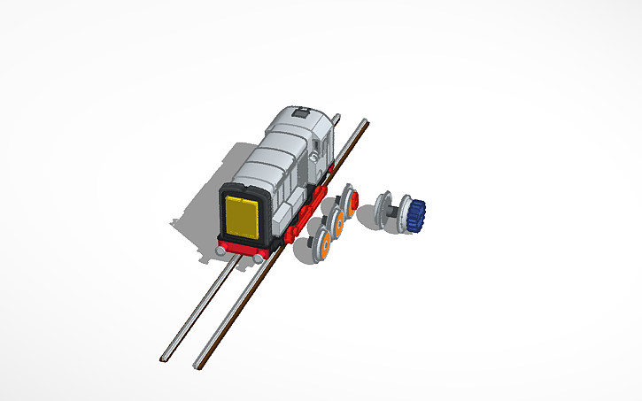 3D design BR 08 shunter OO-scale - Tinkercad