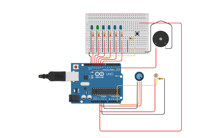 Circuit design Level 7: Simple Loops | Tinkercad