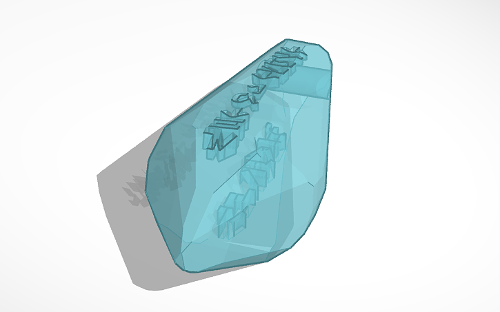 3D design Kyber crystal - Tinkercad