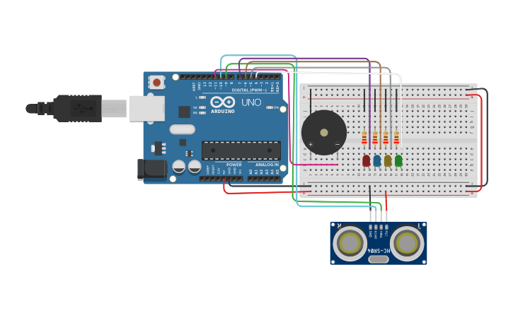 Circuit design TinkerCad Arudino - Tinkercad