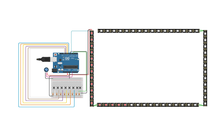 Circuit design projet arduino - Tinkercad