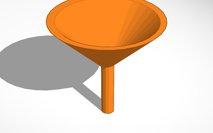 3D design trechter voor 3D printer! - Tinkercad