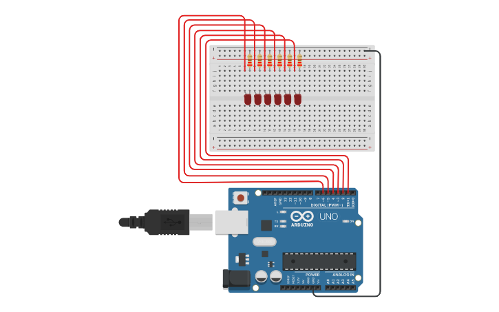 Circuit design #6 Fade Program | Tinkercad