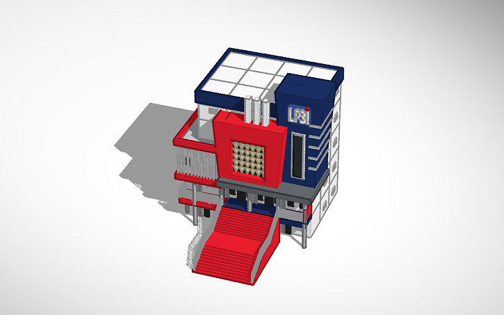 3D design College Building - Tinkercad