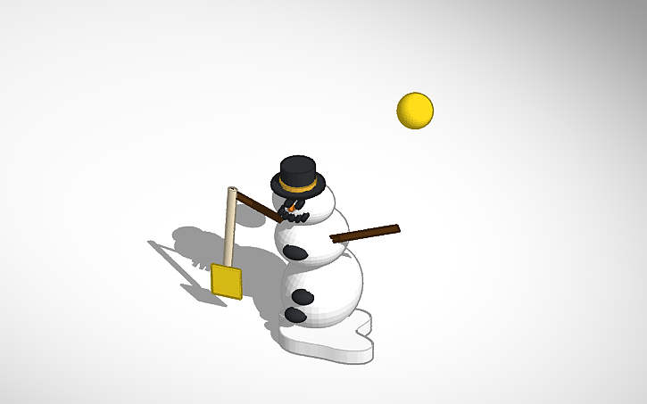 3D design entry for Design a Snowman Contest | Tinkercad