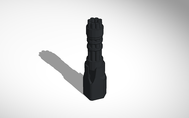 3D design Copy of lego minigun arm #lego_arsenal | Tinkercad
