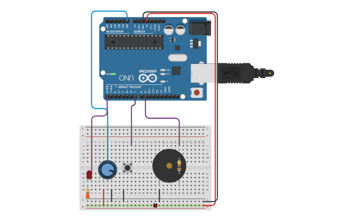 Circuit design EggTimer | Tinkercad