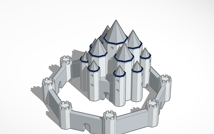 3D design CASTLE - Tinkercad