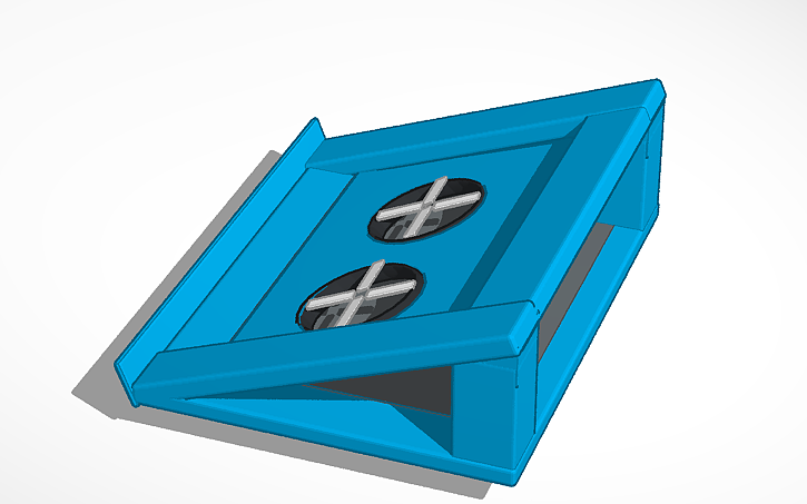 3D design Base para notebook com materiais recicláveis | Tinkercad
