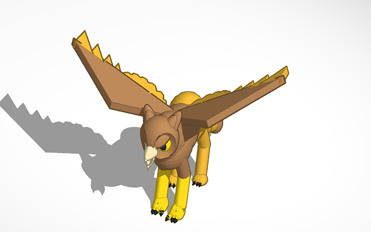 3D design Copy of Griffin Sculpture - Tinkercad