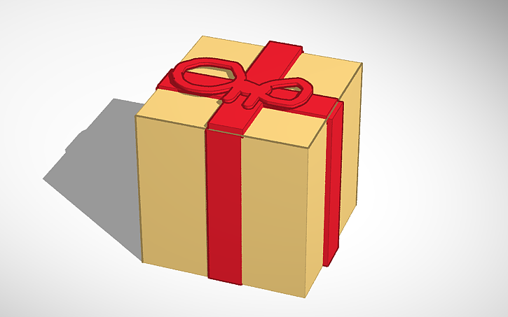 3D design gift box - Tinkercad