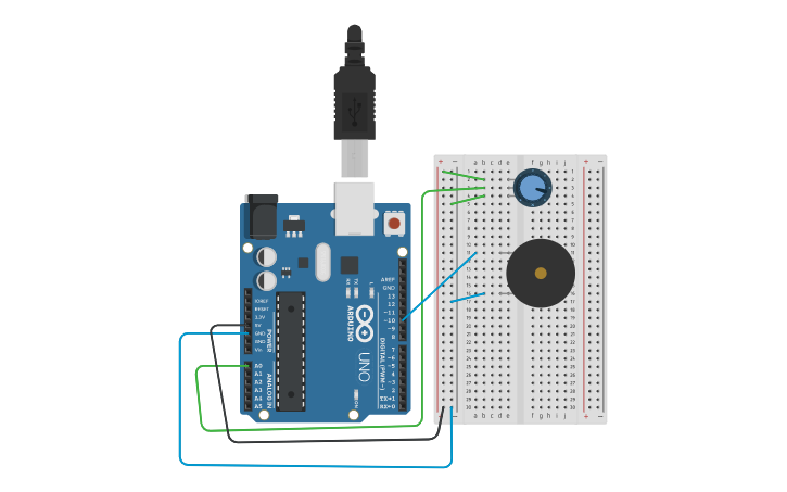 Circuit design L8- Pseaker - Tinkercad