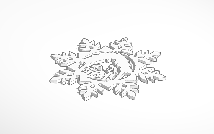 3D design Nativity Snowflake - Tinkercad