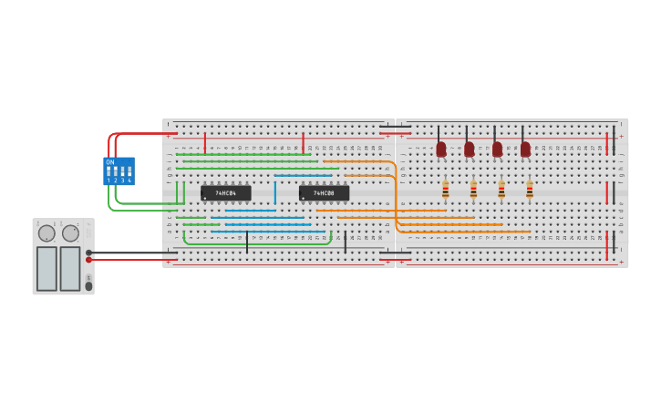 Circuit design Decoder | Tinkercad
