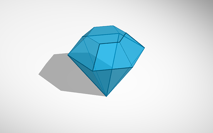 3D design diamond - Tinkercad