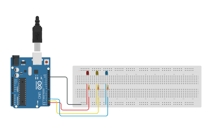 Circuit design Arduino 平测卷C | Tinkercad