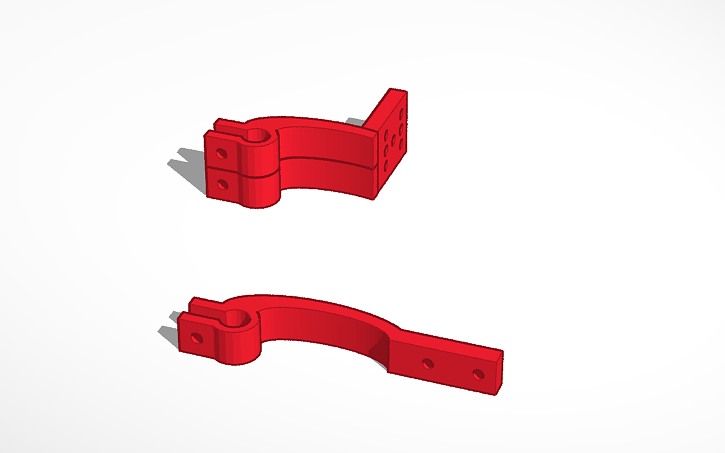 3D design Led strip holder - Tinkercad