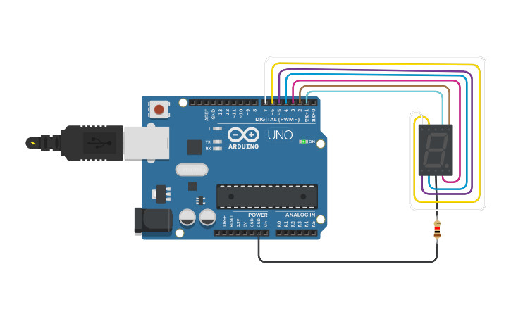 Circuit design AC05 Display LAB HARD | Tinkercad