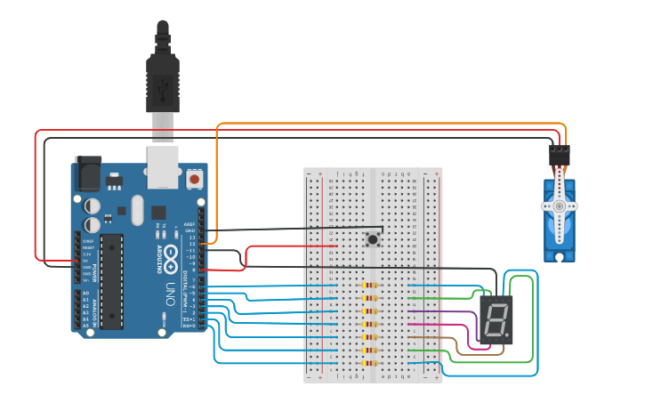 Circuit design Sistema automático de estacionamiento con contador ...