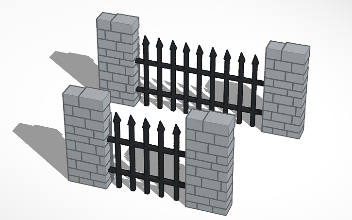 3D design Victorian era Iron Fence LEMAX??? - Tinkercad