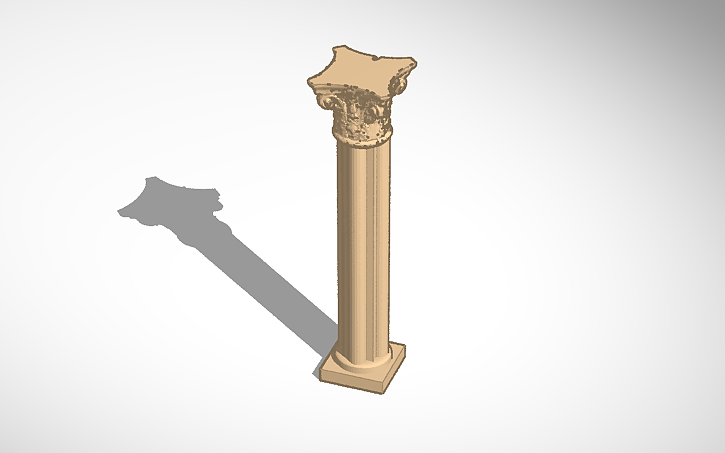 3D design Gothic Composite Pier (Column) - Tinkercad