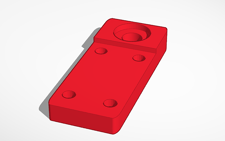 3D design switch mount - Tinkercad