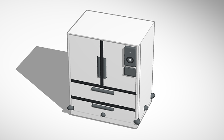 3D design Refrigerator - Tinkercad