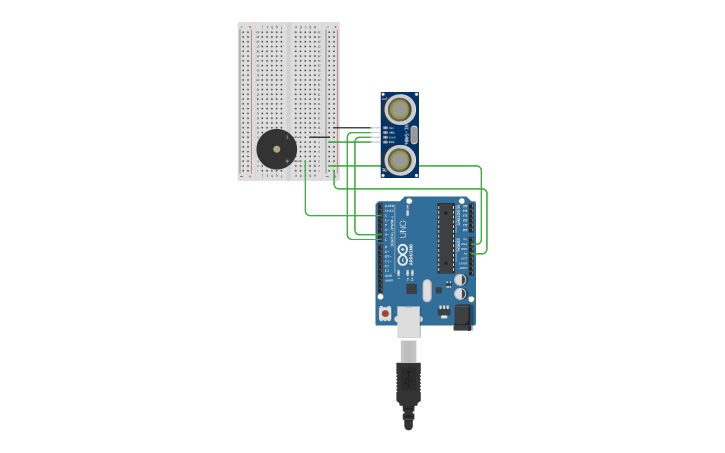 Circuit Design Sensor De Proximidade Tinkercad