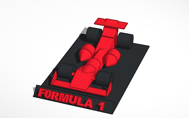 3D design F1 Car - Tinkercad