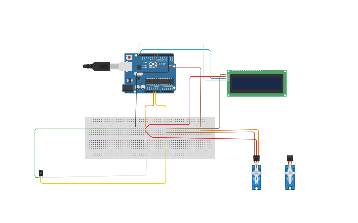 Circuit design Reverse Vending Machine - Tinkercad
