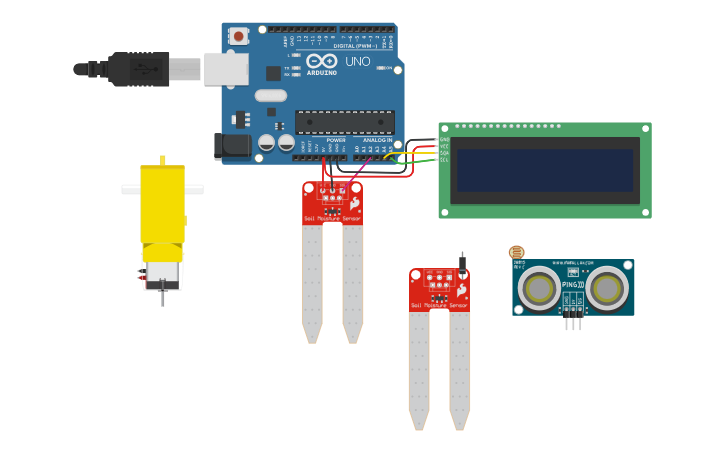 Circuit design SH_Project13_SoilHumiditySensor - Tinkercad