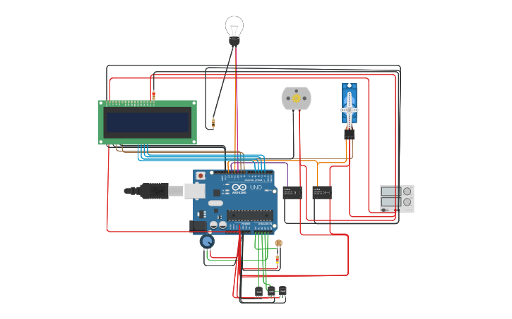 Circuit design sirokom Samrt Farm - Tinkercad