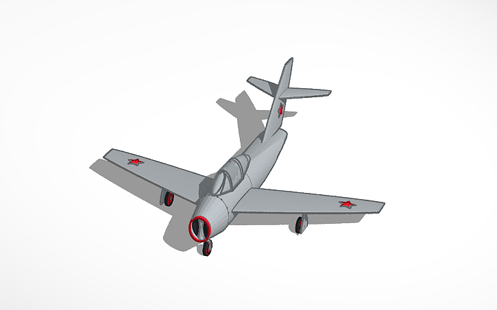 3D design Mikoyan-Gurevich Mig-15 - Tinkercad