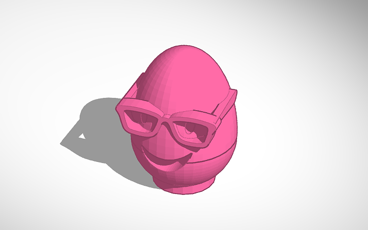 3D design easter egg guy - Tinkercad