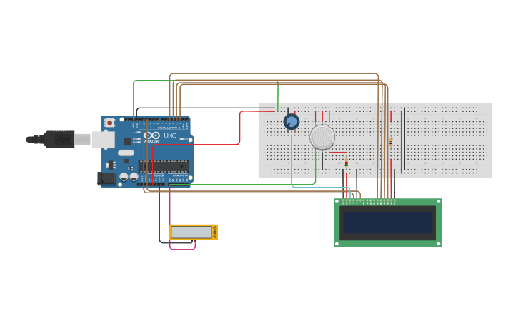 Circuit design Tema ADC | Tinkercad