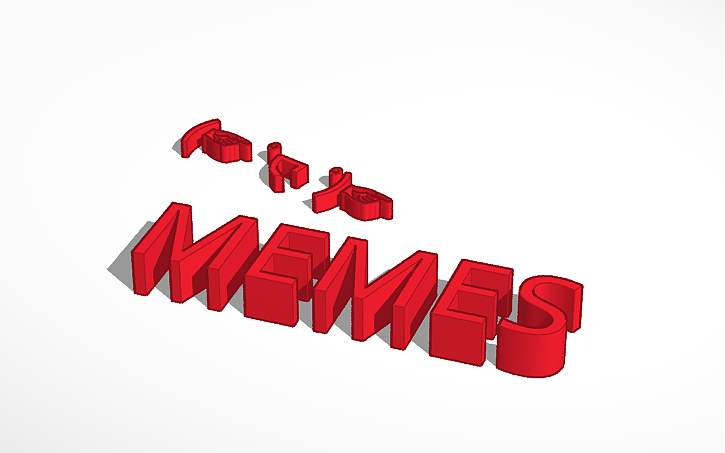 3D design Meme page - Tinkercad