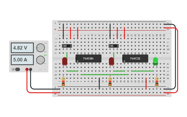 Circuit Design Circuito Combinacional Not Or Tinkercad
