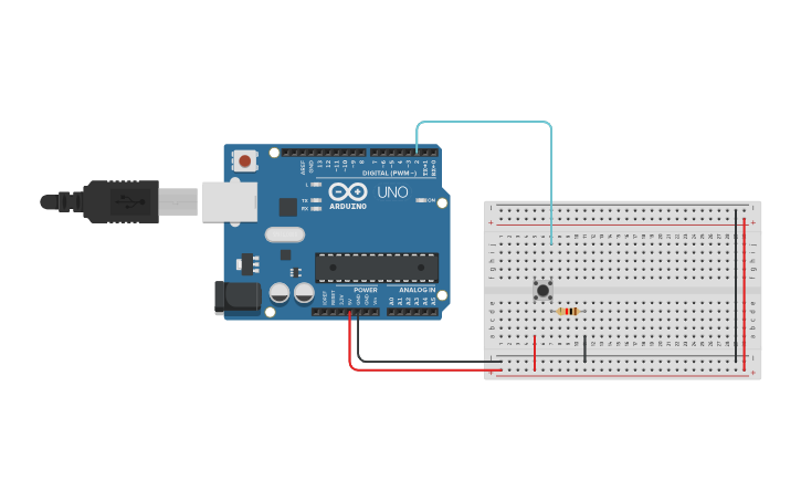 Circuit design 9a_Button_Digital Read - Tinkercad
