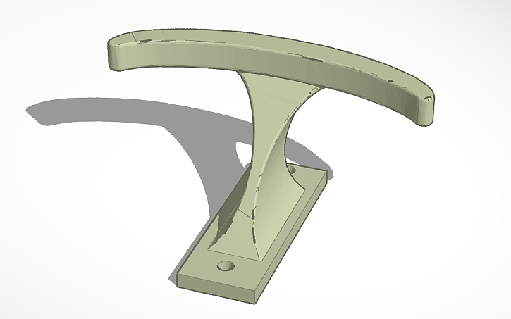 3D design hat hanger 2 - Tinkercad