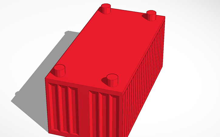 3d Design Shipping Container Tinkercad