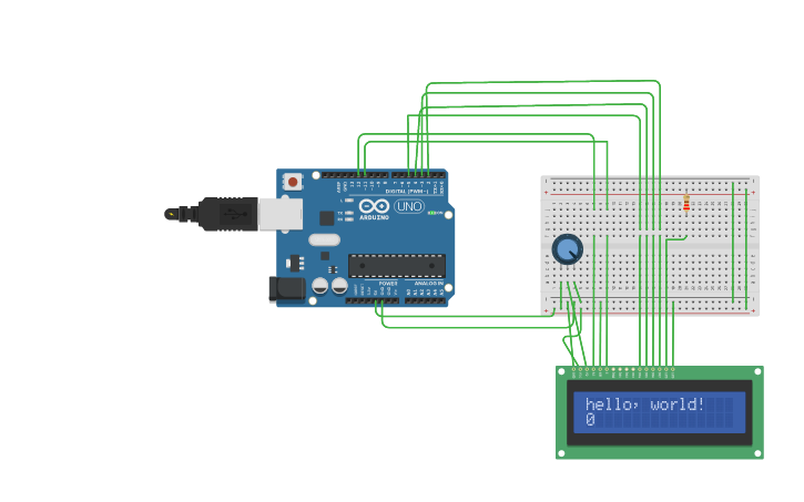 Circuit design Modul 5 percobaan 1 | Tinkercad Circuit design Modul 5 percobaan 1 | Tinkercad