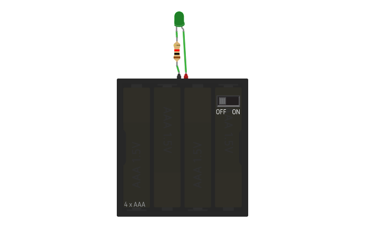 Circuit design Simple Circuit - Tinkercad