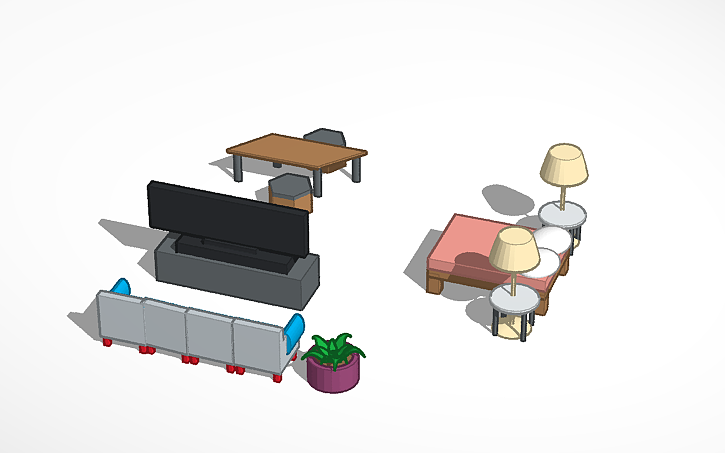 3D design a home for couples - Tinkercad