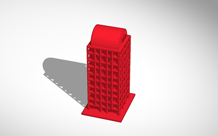 3D design 10 Story Condo Scale Model - Tinkercad