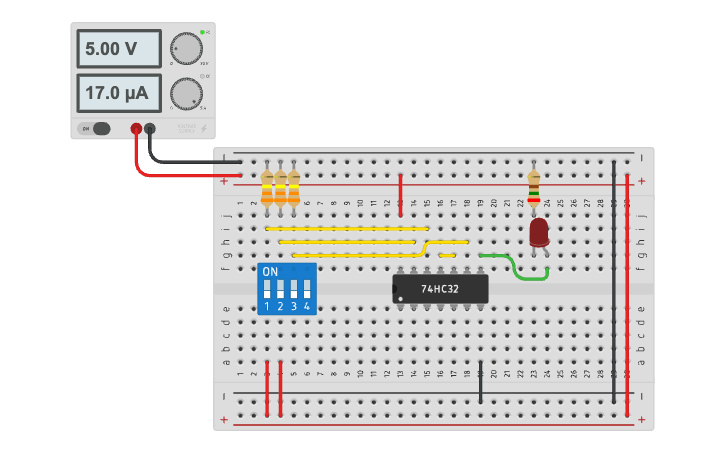 Circuit Design 3 Input Or Gate Tinkercad