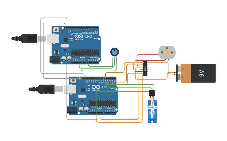 Circuit Design Fan Speed Control Tinkercad
